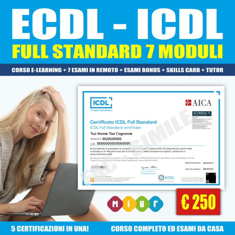 Corsi ed Esami ECDL ICDL online e in presenza, Corsi Informatica, Lingue